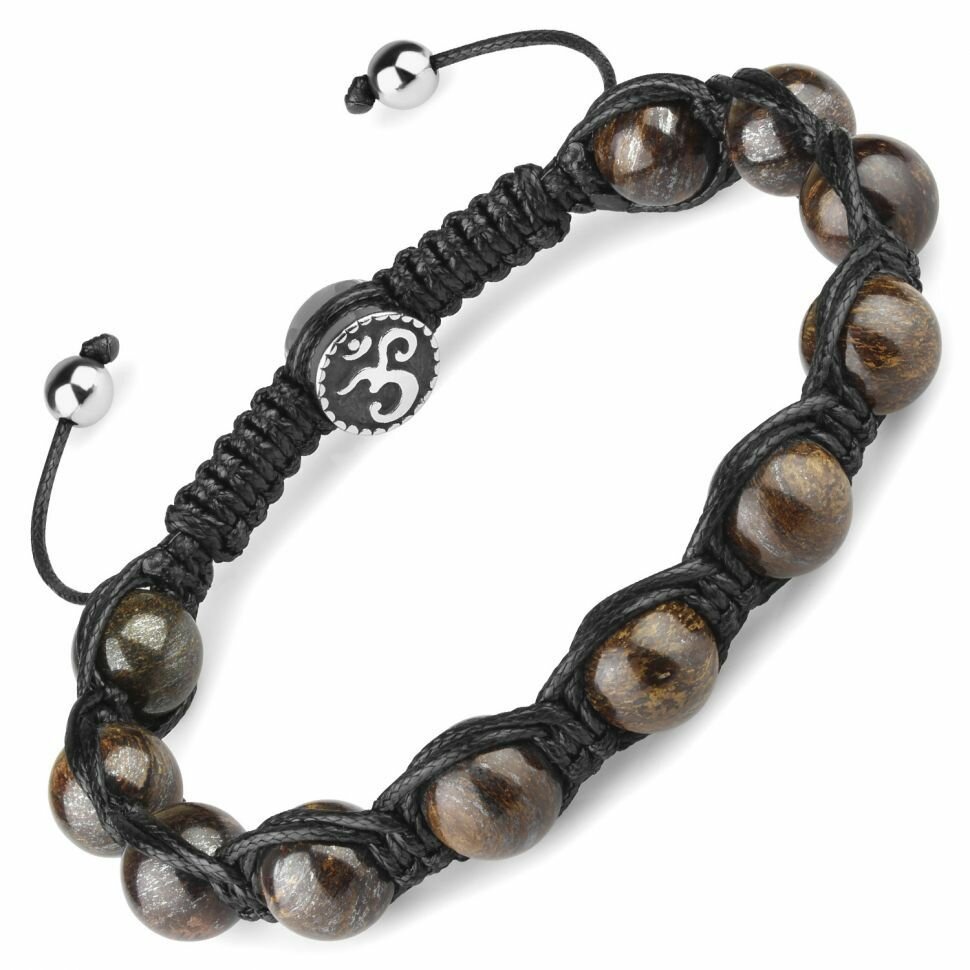 Плетеный браслет, бронзит