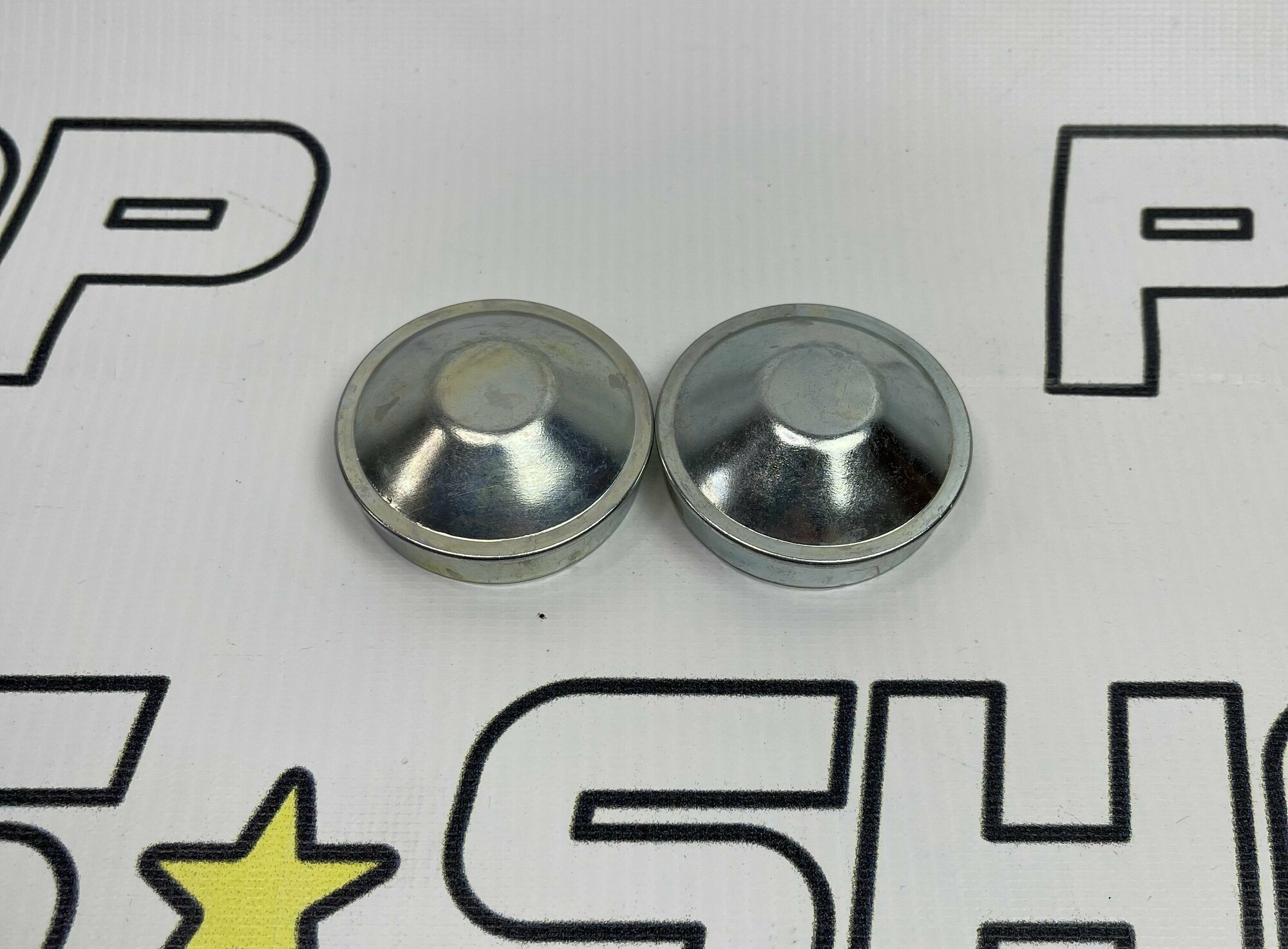 Колпачок ступицы переднего колеса (металл) для ВАЗ LADA Vesta / Xray / Largus / комплект (2 шт.)