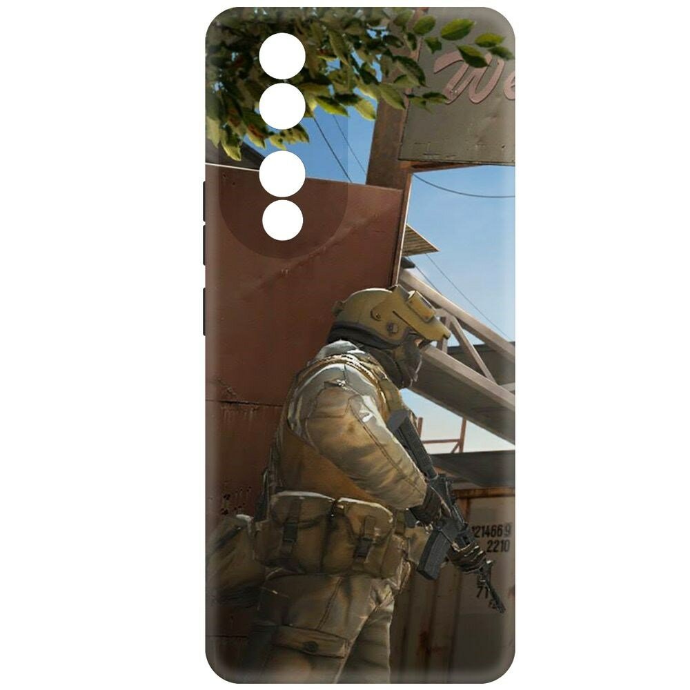 Чехол-накладка Krutoff Soft Case Cтандофф 2 (Standoff 2) - Rust для Honor 90 черный