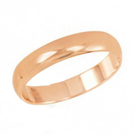 Кольцо обручальное, золото, 585 проба