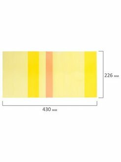 Обложка ПЭ для дневников и учебников с твердой обложкой(9шт), пифагор, цветная, с закладкой, 200 мкм, 226×430 мм, 227424