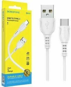 Кабель BOROFONE BX51 USB - Type-C, 1 метр, белый