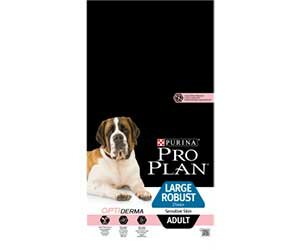 Сухой корм Pro Plan для собак крупных пород с мощным телосложением с чувствительной кожей лосось и рис opti health large robust adult 14кг
