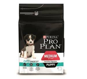 Сухой корм Pro Plan для щенков средних пород с чувствительным пищеварением ягненок и рис medium puppy sensitive digestion 1,5кг