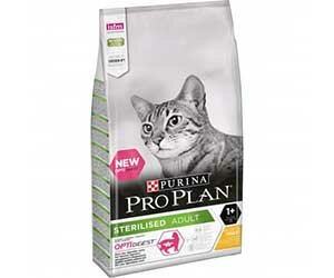 Сухой корм Pro Plan для стерилизованных кошек и кастрированных котов с чувствительным пищеварением курица sterilised 1,5кг