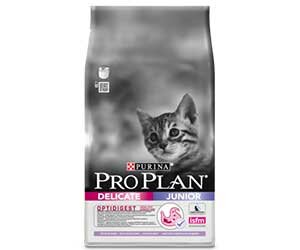 Сухой корм Pro Plan для котят чувствительное пищеварение индейка kitten delicate 3кг