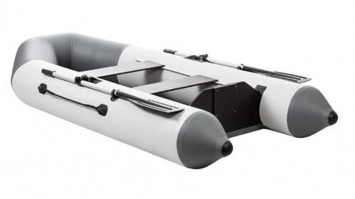 Лодка ПВХ Тонар Капитан 260Т бело-серый
