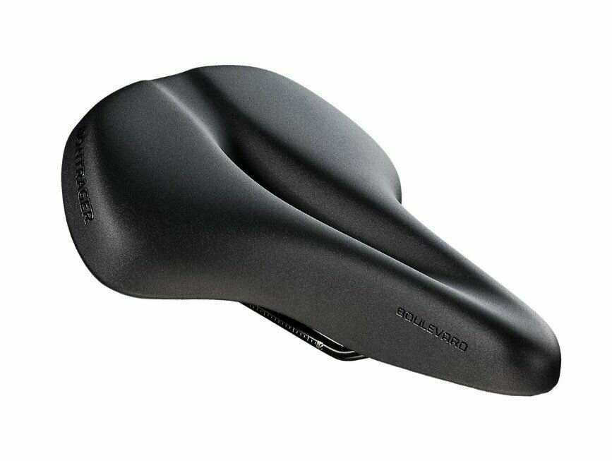 Седло Bontrager Boulevard длина 280 мм, ширина 205 мм, цвет чёрный Black