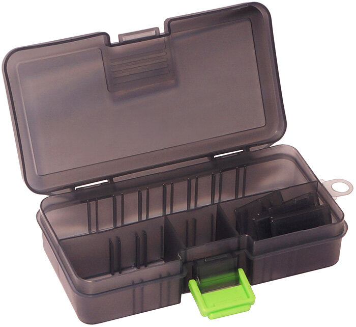 Коробка Kosadaka TB-S34S-SMK, 13.7x8x3см для приманок, регулируемая, дымчатая