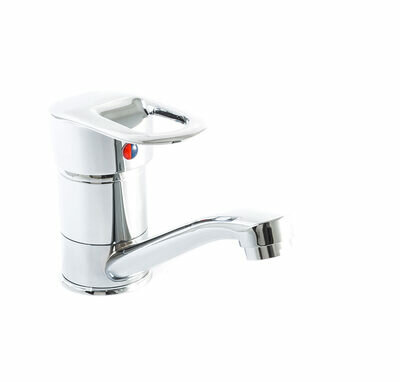 Смеситель Кухня SANTREK AQUA-635 "MODERN" шар. d-40 SB09/SB100 короткий нос (на гайке)