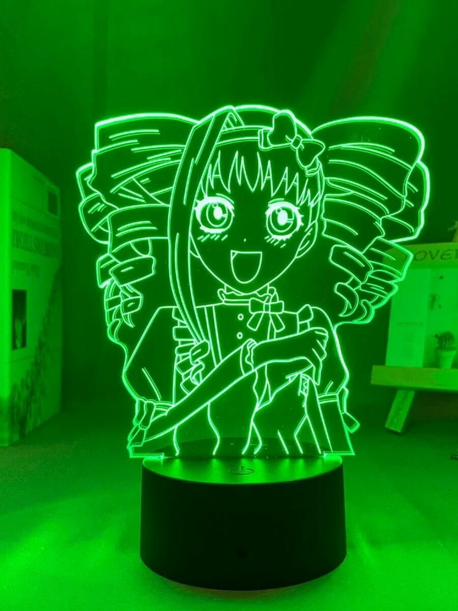 Ночник Аниме Гинтама - Anime Gintama. Подарок фанату аниме и манги — декор в комнату с любимыми персонажами, в стиле отаку и японской анимации.