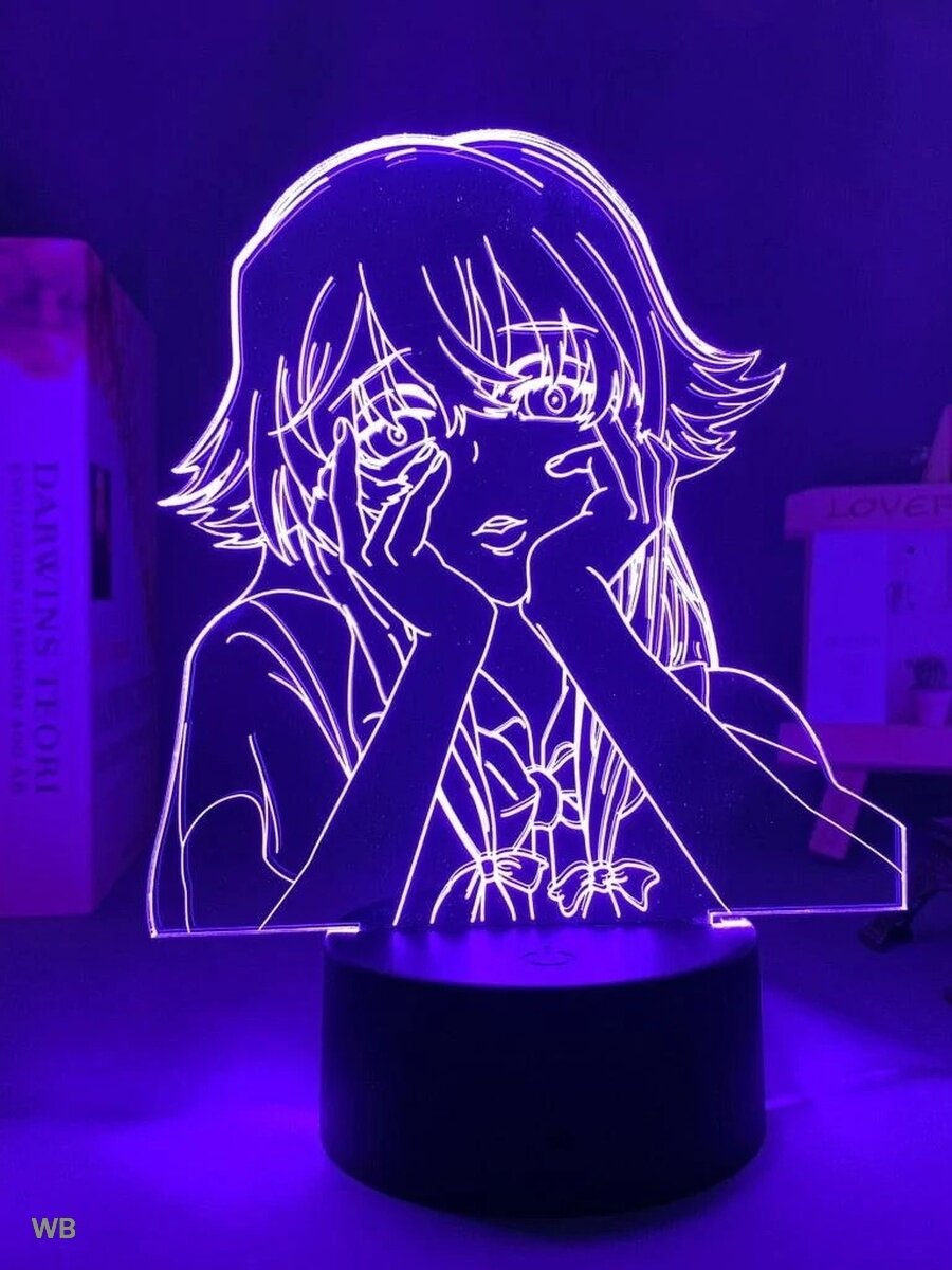 Ночник Аниме Дневник будущего - Anime Mirai Nikki Юно Гасай . Подарок фанату аниме и манги — декор в комнату с любимыми персонажами, в стиле отаку и японской анимации.