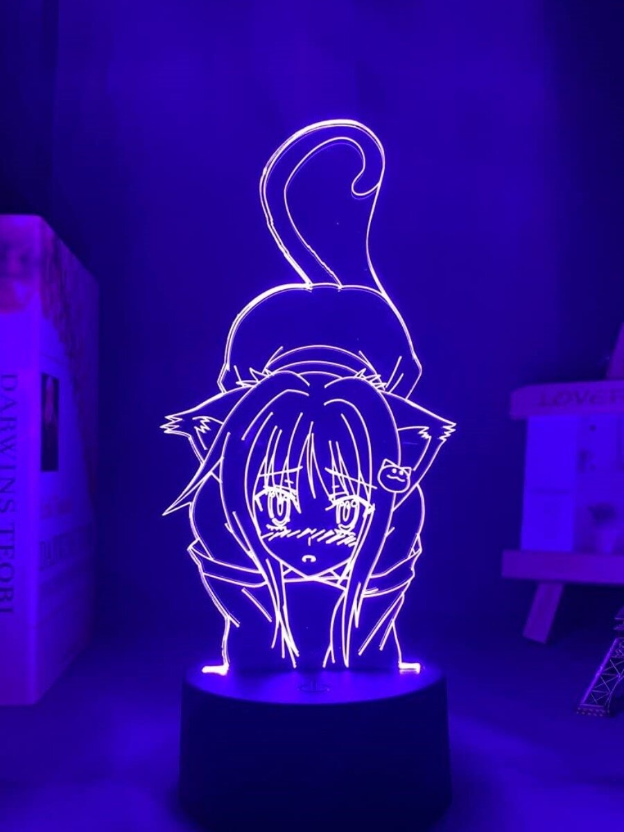 Ночник Аниме Старшая школа - Anime High School DxD. Подарок фанату аниме и манги — декор в комнату с любимыми персонажами, в стиле отаку и японской анимации.