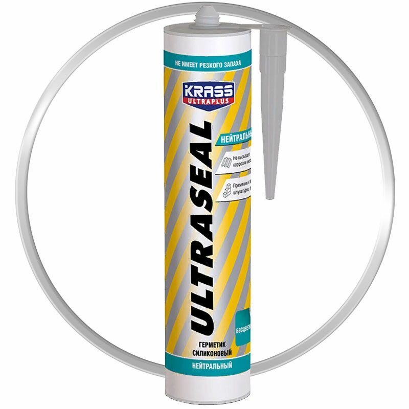Герметик силиконовый KRASS Ultraseal нейтральный Белый 260мл ЛС