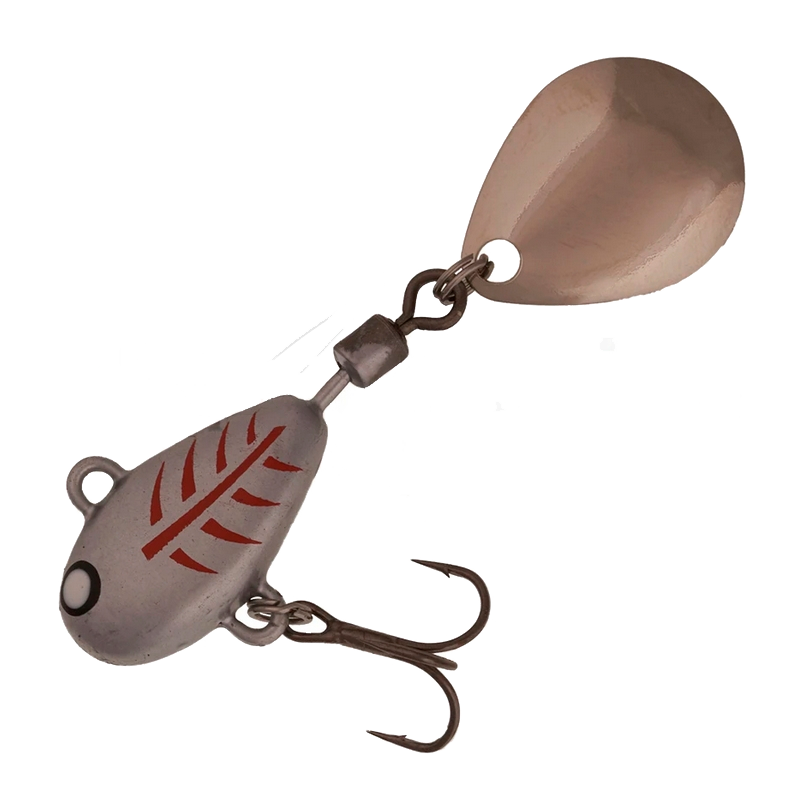 Тейл спиннер UF-Studio Hurricane #Silver Ghost - размер 2 см