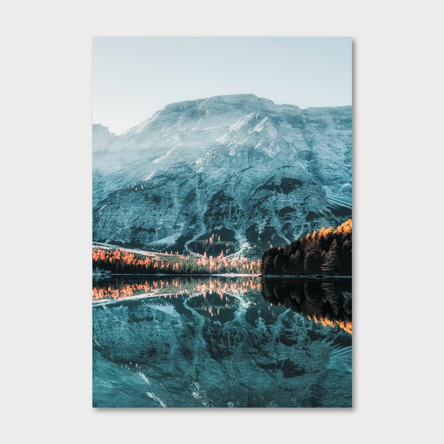 Постер для интерьера Postermarkt, Осенний Лес Над Озером, 70х100 см