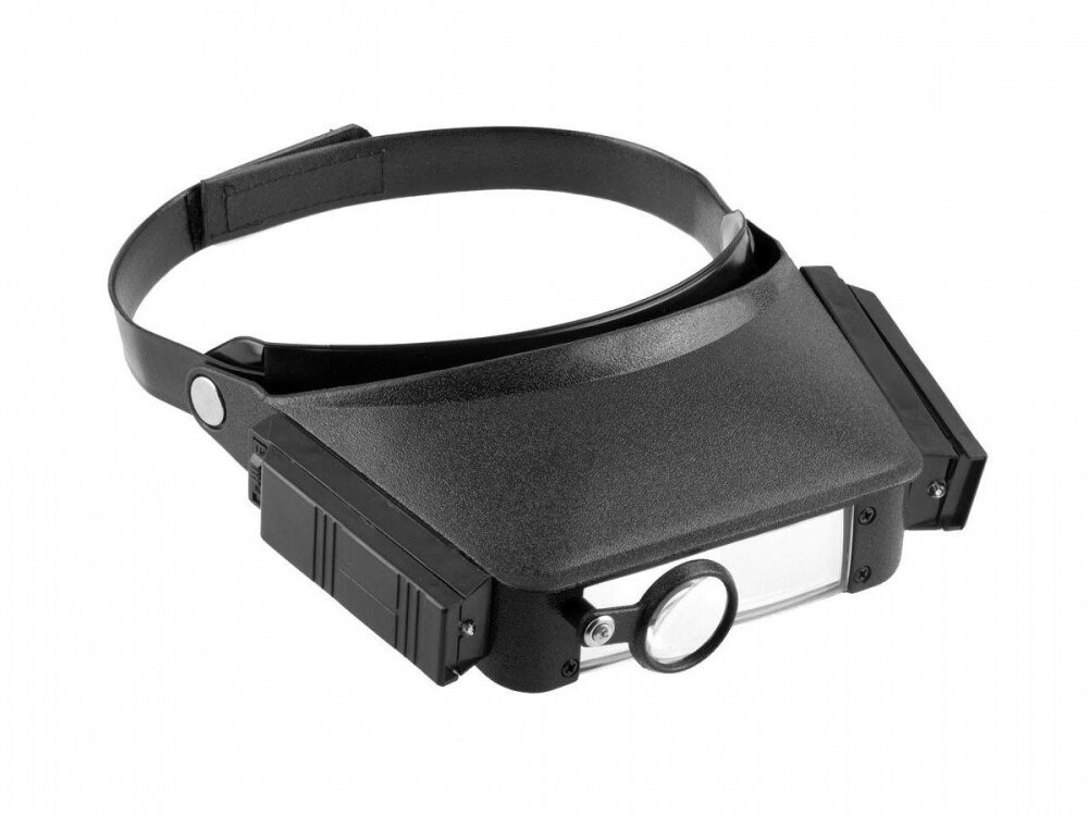 Лупа налобная 1.8/2.3/3.7/4.8x с подсветкой (2 лампы)