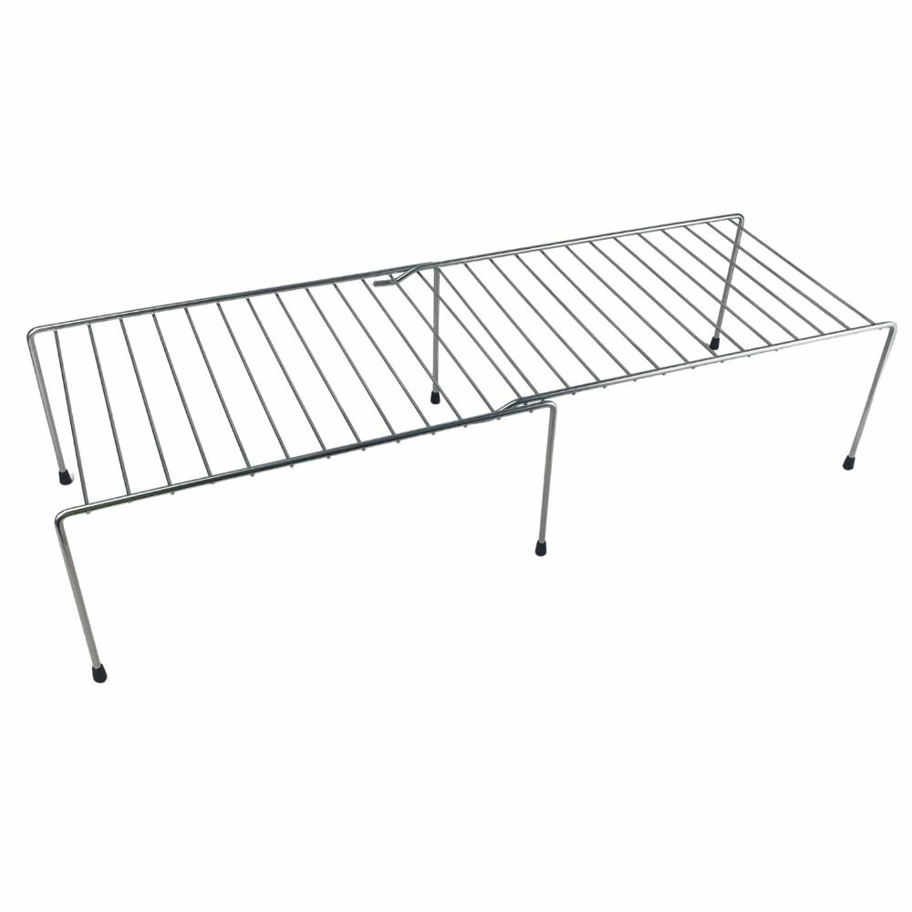 Полка раздвижная в кухонный шкаф 360-620*220*150 (ПП хром) Металл Metaform