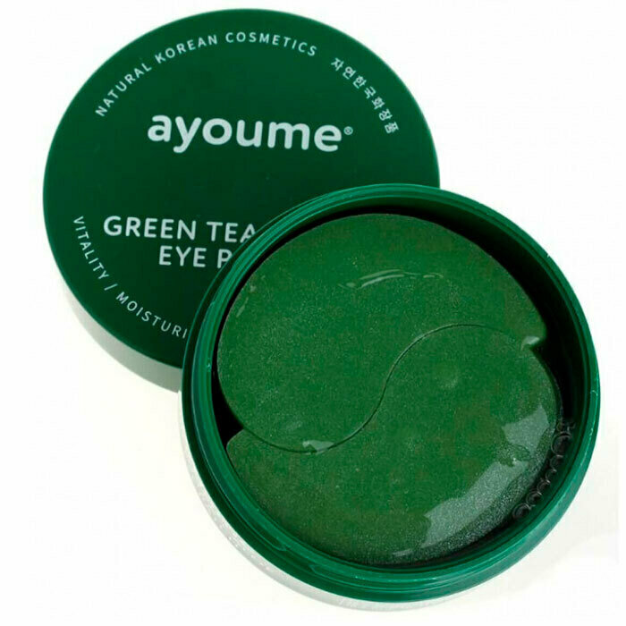 AYOUME Гидрогелевые патчи для глаз от отечности с экстрактом зеленого чая и алоэ Green Tea Aloe Eye Patch 60 шт.