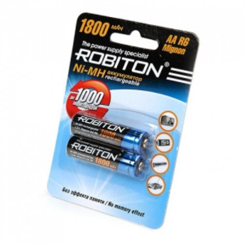 Аккумулятор Robiton AA LR6 1800 mAh (уп 2шт)