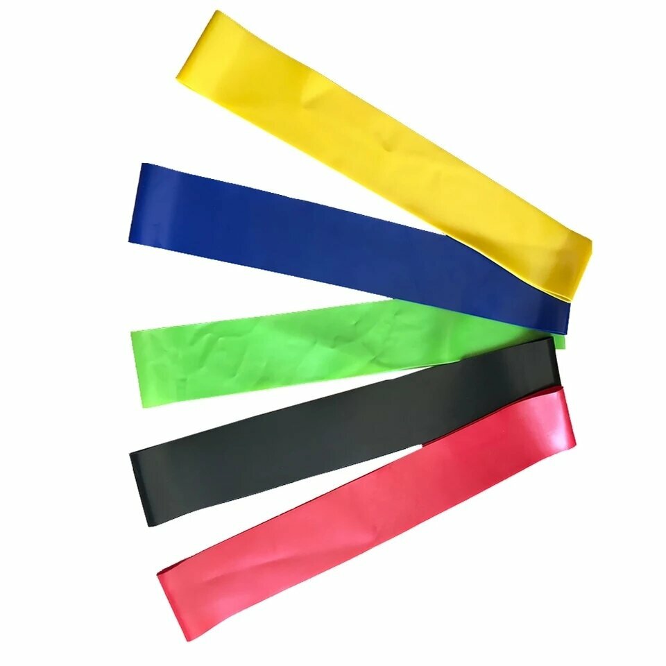 Эспандер (резинка) для фитнеса на разные уровни сложности (5 штук)