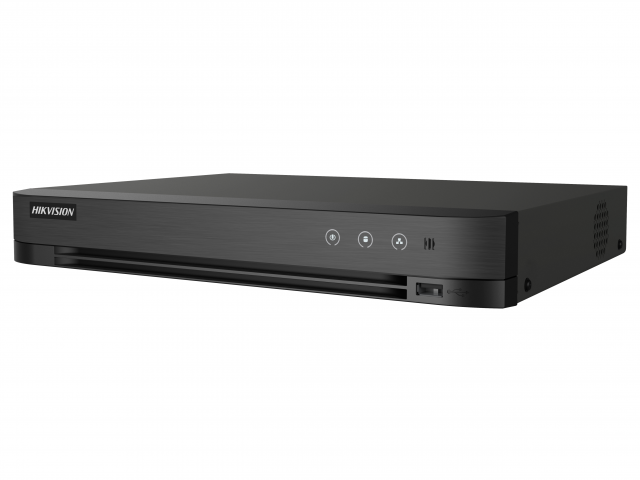 Видеорегистратор Hikvision iDS-7216HQHI-M2/FA(C) 16-канальный, гибридный, 2хIP-видеовходы, 6 Мп, HDMI, VGA, черный