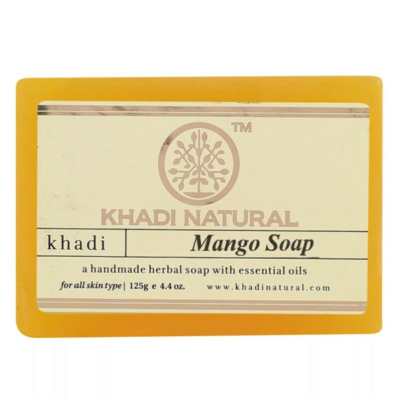 Мыло Кхади Кхади Манго (Mango soap Khadi), 125 грам