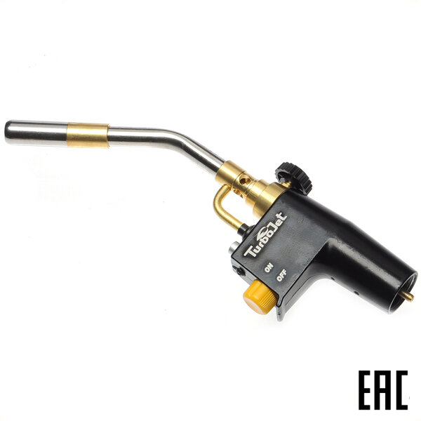 Газовая горелка с под сменный баллон с резьбой CGA600, без баллона TurboJet TJ757-M