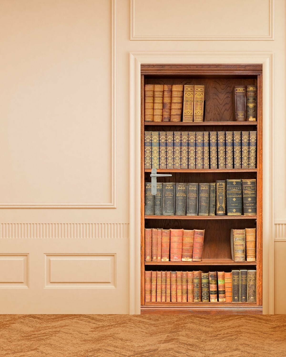Фотообои на двери самоклеющиеся 3d HARMONY Книги в шкафу 97х202 см HDD-149 фото обои 3д