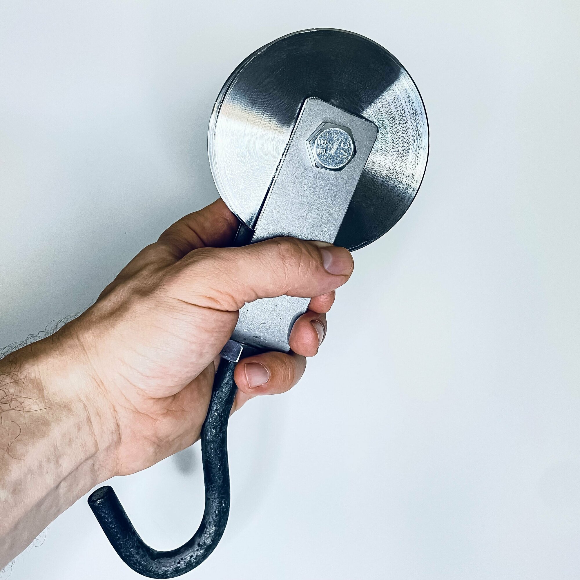 Блок монтажный с крюком Ф100 армогиб для подъема грузов до 315 кг с подшипником и канавкой 15 мм