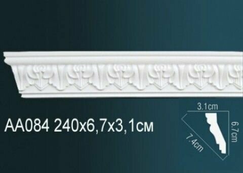 Карниз из полиуретана Perfect гибкий AA 084F (67*31*2400мм)