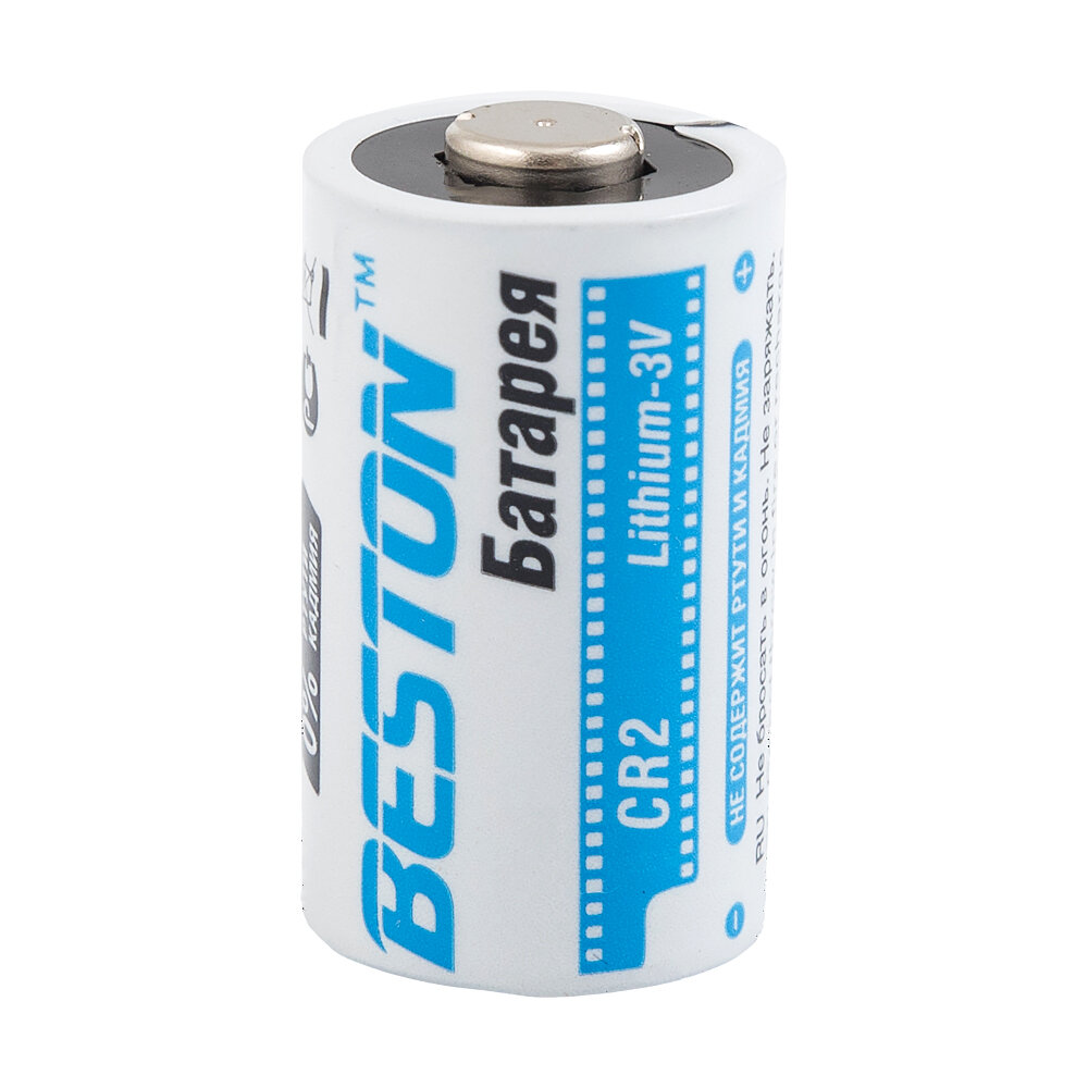 Батарейка BESTON типоразмера CR2, 3В, литиевая,1 штука в пакете