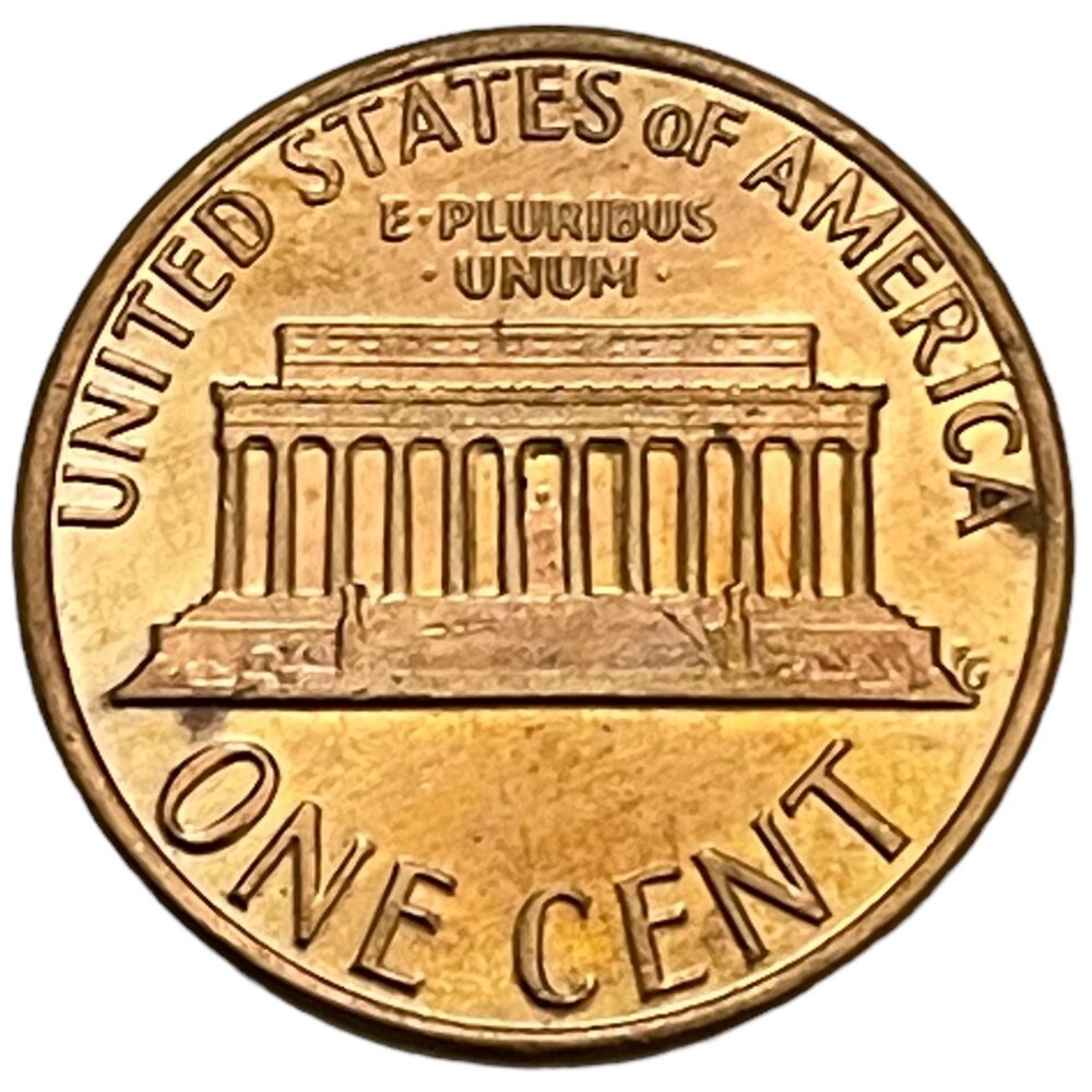 США 1 цент 1980 г. (Memorial Cent, Линкольн)