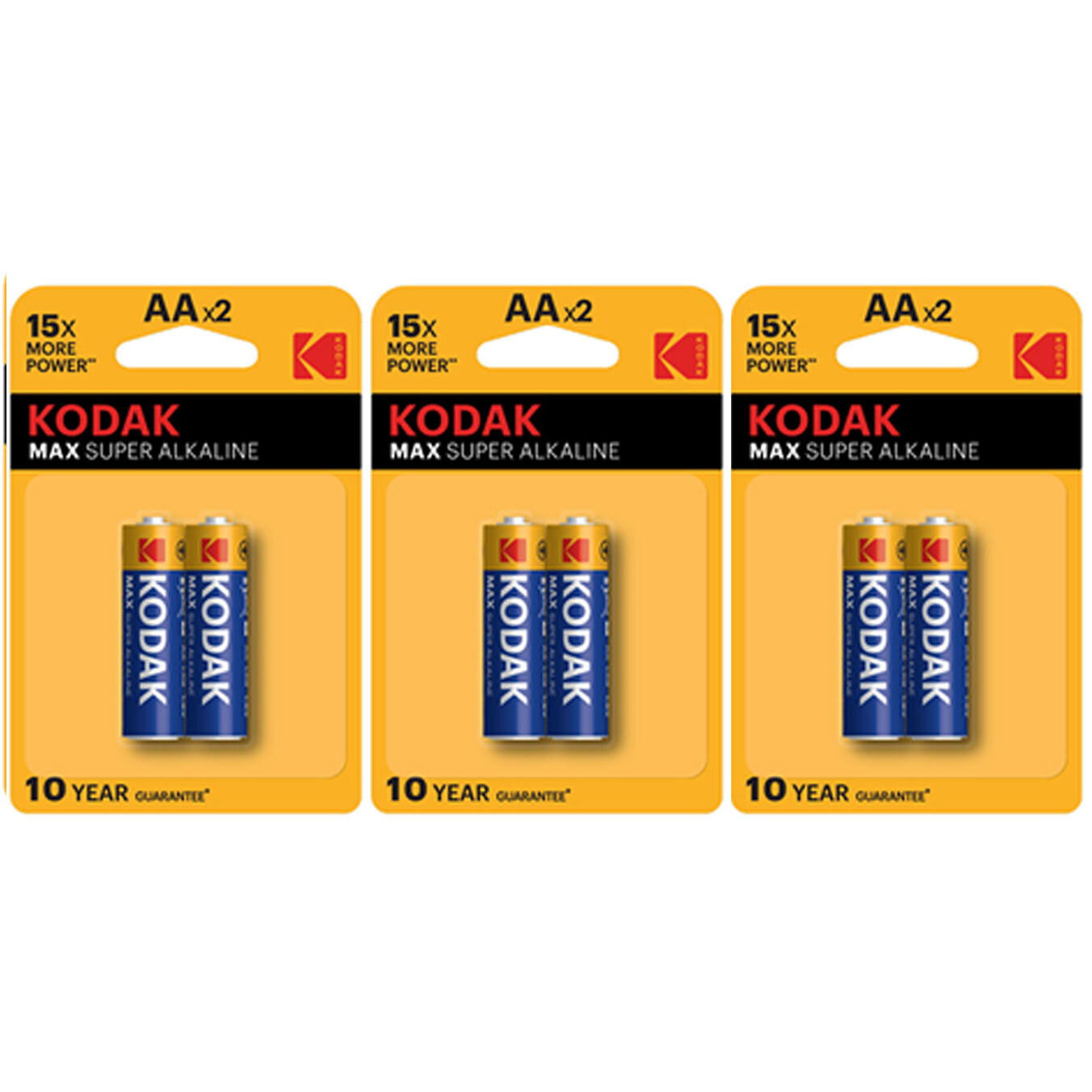 Батарейка Kodak Мax (Б0005131) АА пальчиковая LR6 1,5 В (6 шт.)
