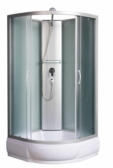 Душевая кабина River NARA 100/24БК без крыши, стекло матовое