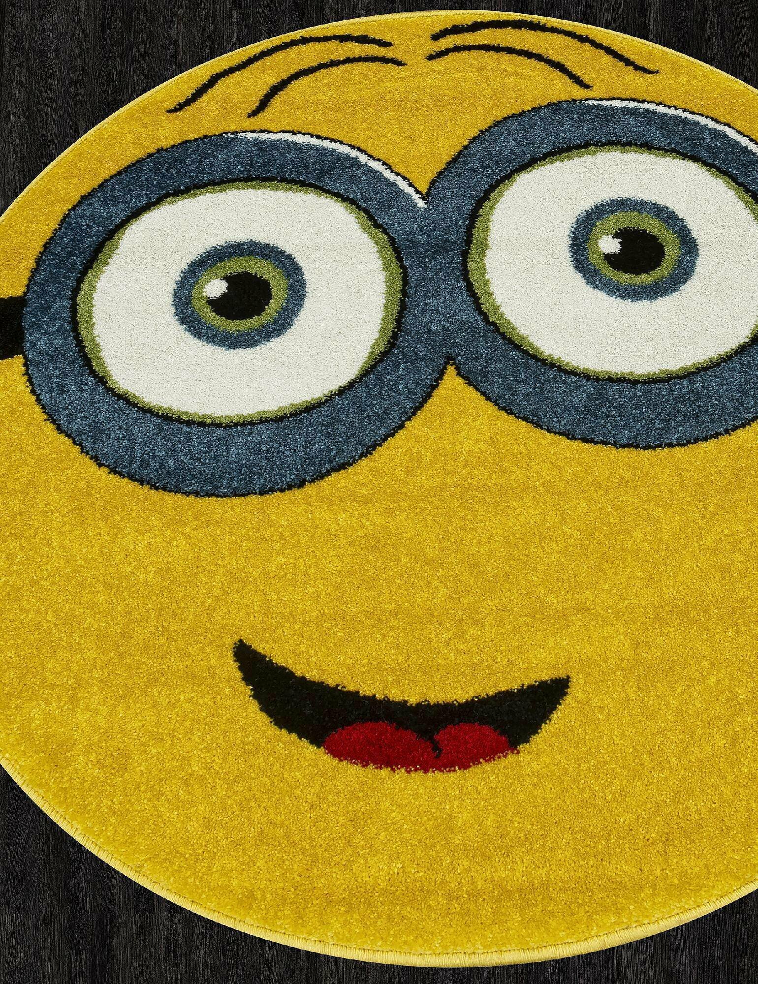 Детский ковер Круглый на пол в детскую 100х100 см детский ворс 10 мм 334318 KoverVDom