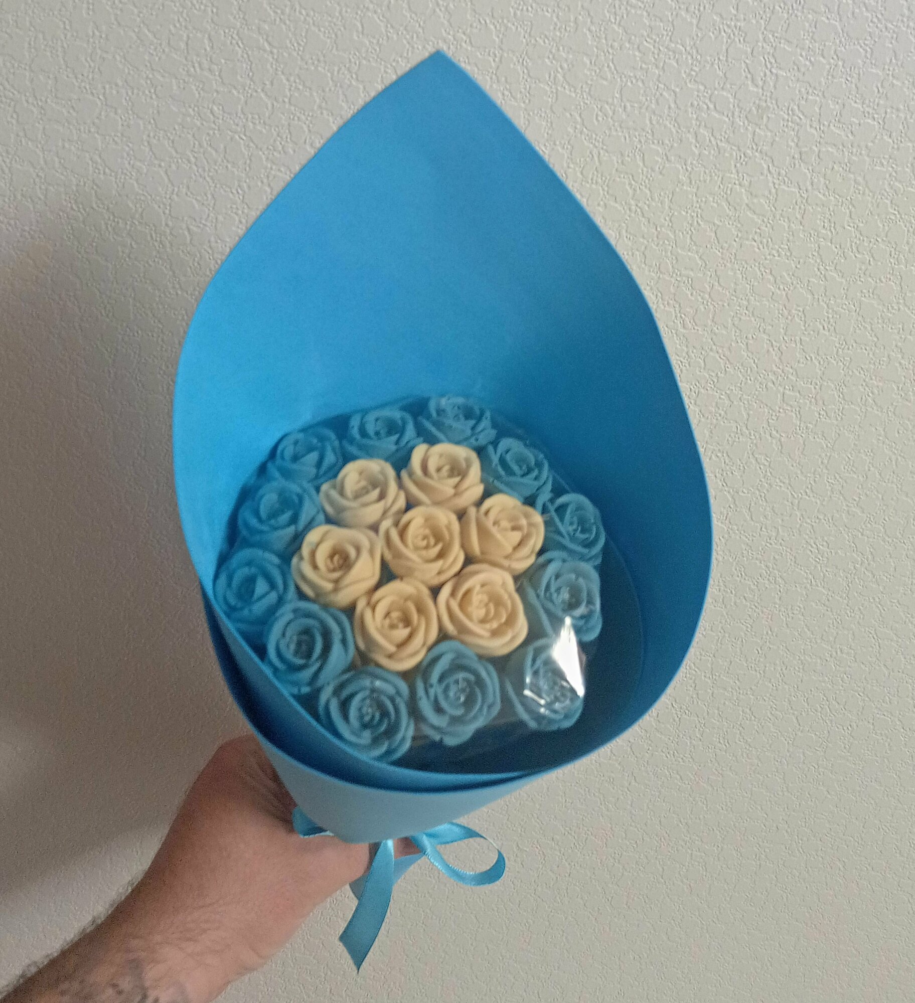 Сладкий букет шоколадные розы 19 шт ТД НебыковА топаз