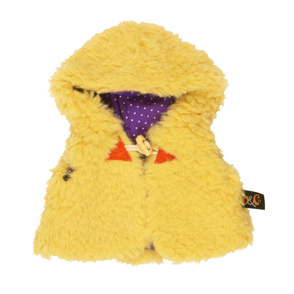 Budi Basa Комплект Одежды для Басика. Меховой жилет с капюшоном (25см, в подарочной коробке) OKs25-2