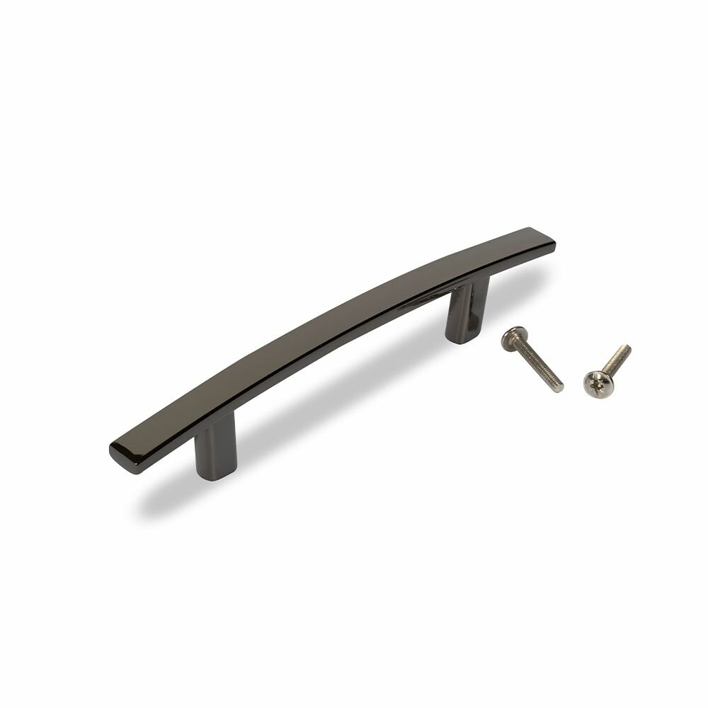 Ручка-скоба мебельная JET 182 C 96 мм черный никель