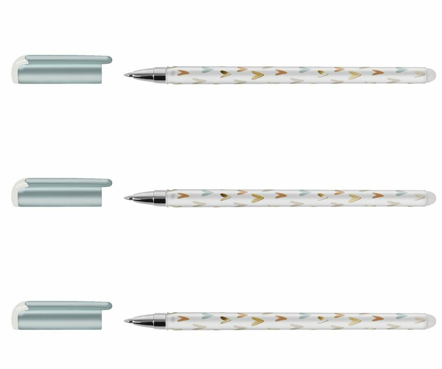 LOREX Ручка гелевая Fauvism, пиши-стирай Slim Soft синие чернила, 0,5 мм, 3 шт