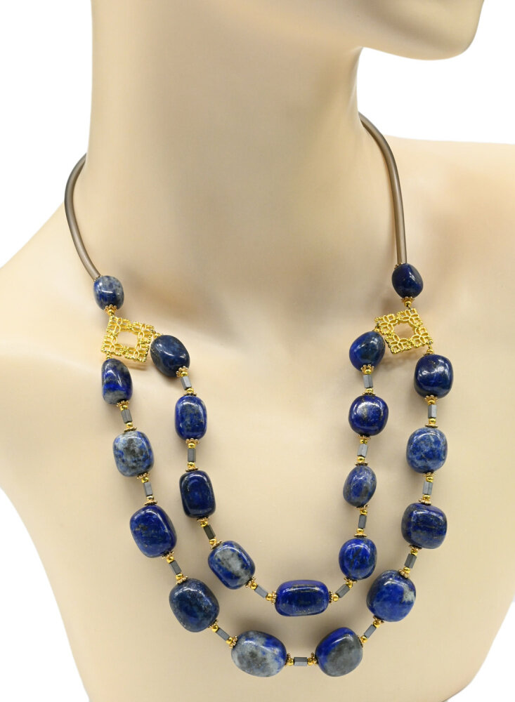 Колье, лазурит