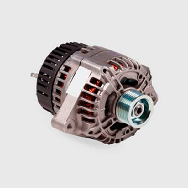 Генератор 130 А повышенной мощности с кронштейнами 051220377100030 (Уаз, Газ с двигателем ЗМЗ 405, 406, 409 с кондиционером)