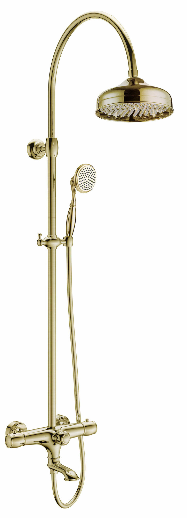 Душевая система с термостатом KAISER Aria 03182-1, с изливом латунь, бронза
