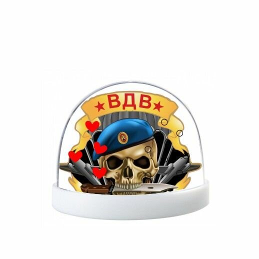 Водяной шар ВДВ №10, Сердца-блёстки