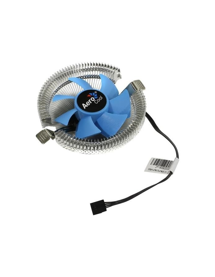 Вентилятор для процессора Aerocool Verkho i 90W(4пин, 775/1155, 12.2-29.7дБ, 1200-2500об/мин, Al PWM/ Clip)