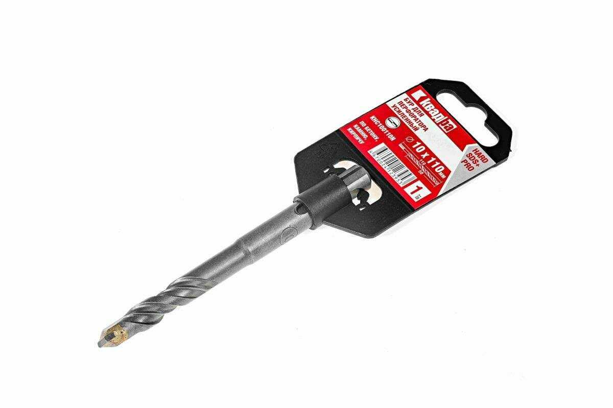 Бур по бетону sds plus Квадра HARD 10 x 110 мм, центрованный