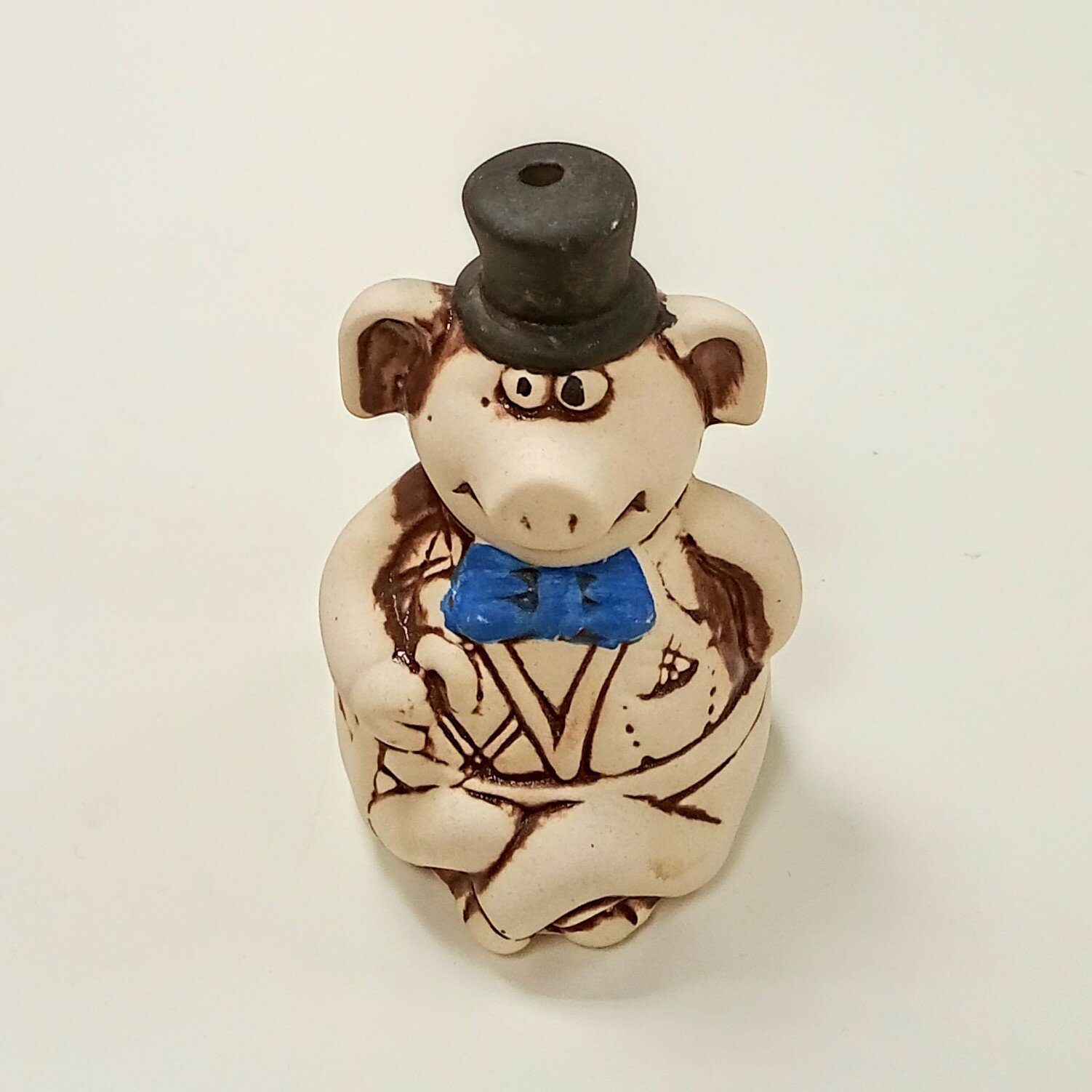 Фигурка для творчества "Джентльмен Хрюндель", керамика, ручная работа
