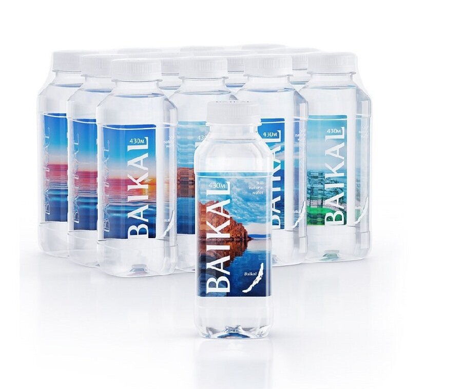 Байкальская глубинная вода, негаз, 12 шт по 0,45 л Природная BAIKAL 430