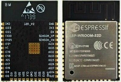 ESP32-WROOM-32D 4MB, Встраиваемый Wi-Fi/Bluetooth модуль на базе чипа ESP32-D0WD с PCB-антенной
