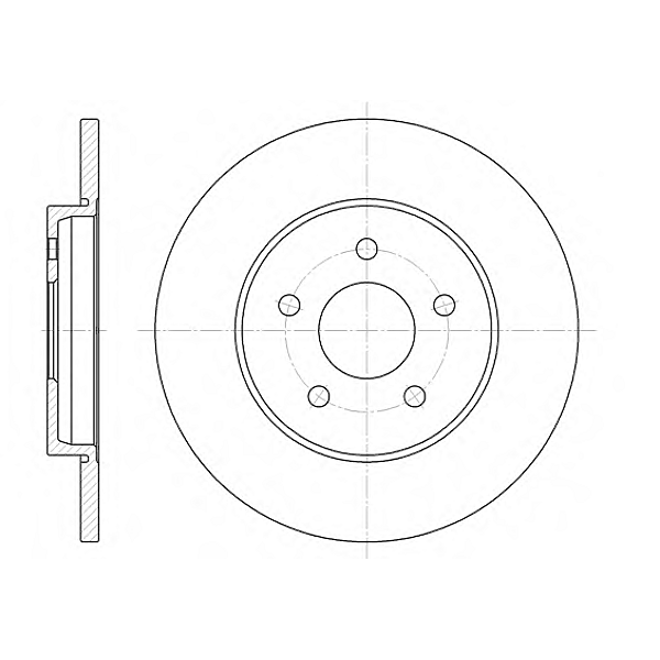 REMSA 6661.00 (1323102 / 1376138 / 230683) 6661.00 диск тормозной задний\ Ford (Форд) Mondeo (Мондео)